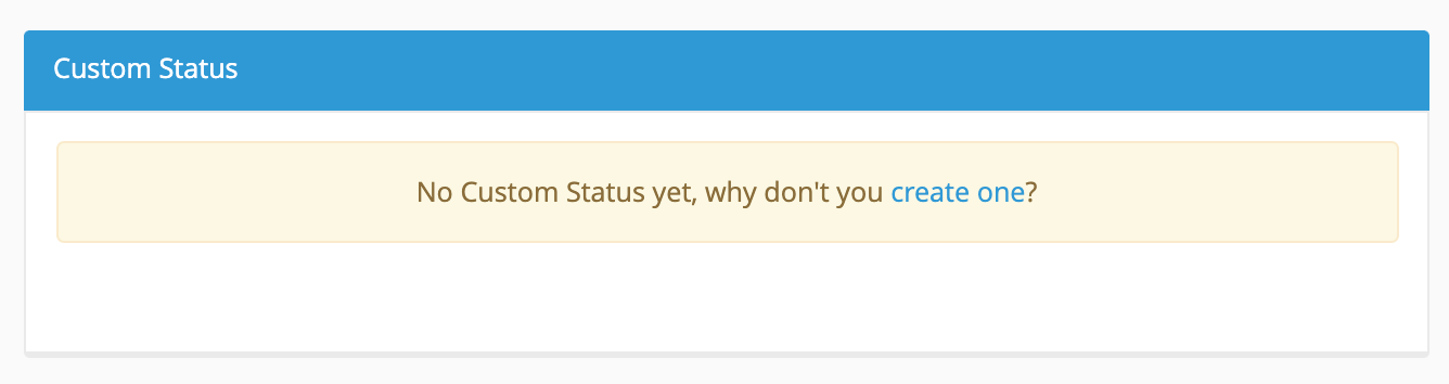 Custom Workflow Status